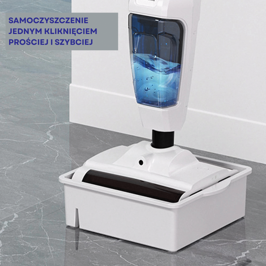 Bezprzewodowy robot do sprzątania 3w1 – odkurzanie, mycie i zamiatanie