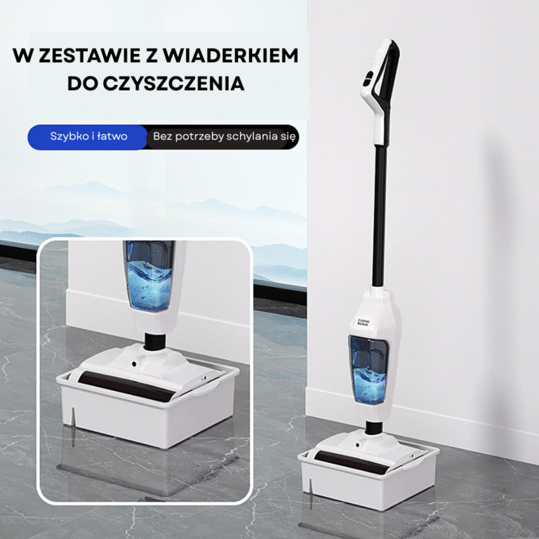 Bezprzewodowy robot do sprzątania 3w1 – odkurzanie, mycie i zamiatanie